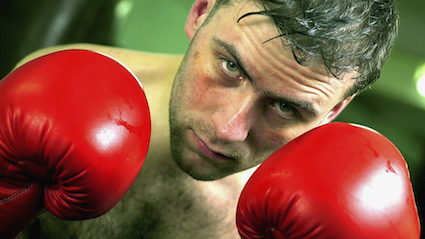 Man who has taken up boxing getting punched a lot